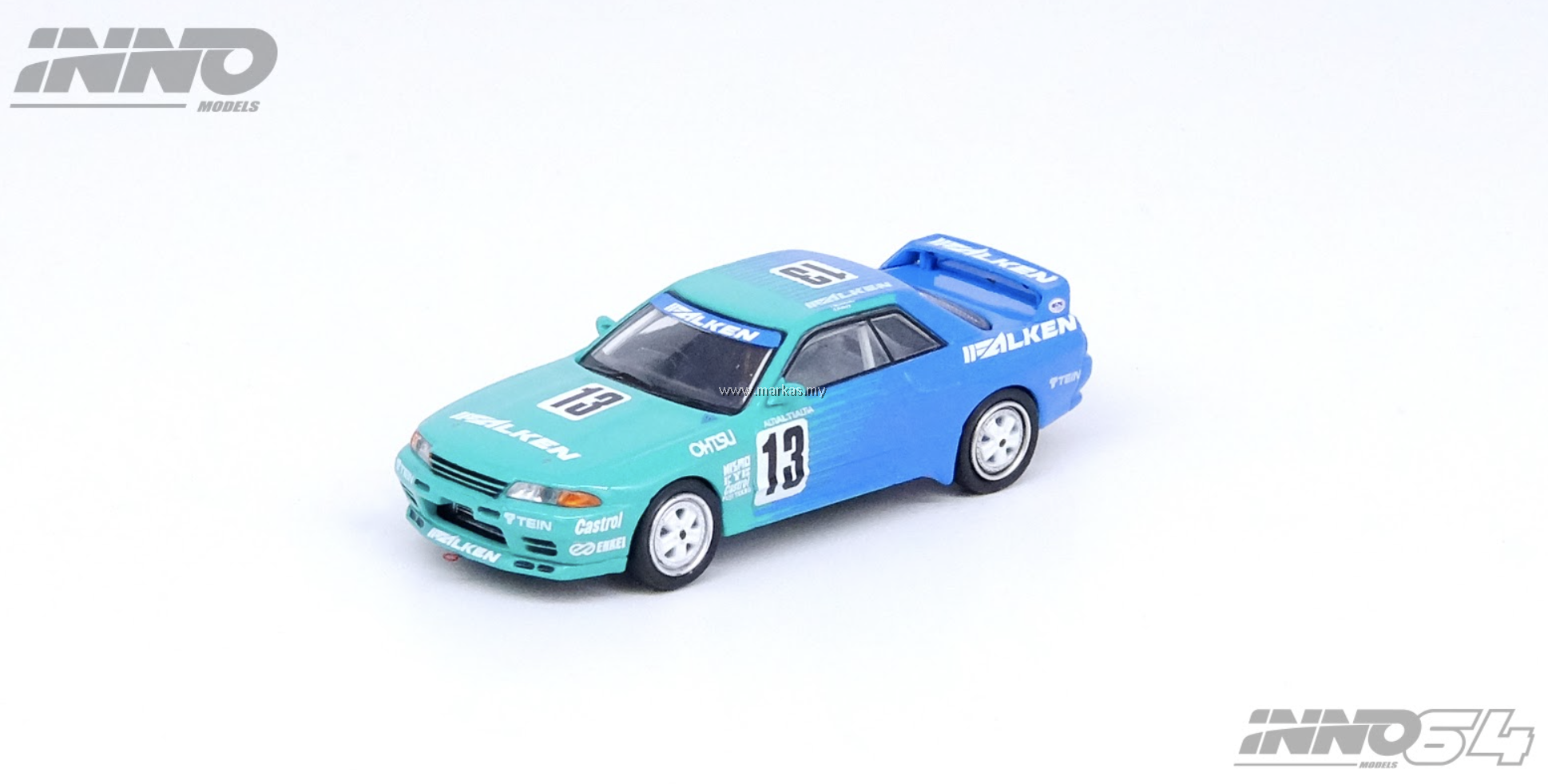 INNO MODELS INNO64 1/64 NISSAN SKYLINE GT-R R32 #13 FALKEN SUPER TAIKYU ...
