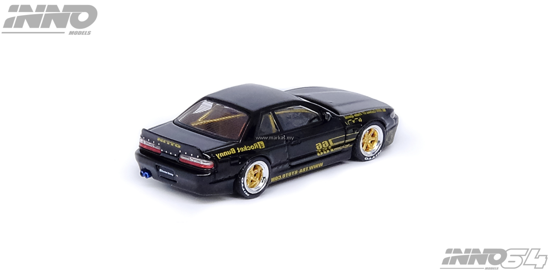(PO) INNO MODELS INNO64 1/64 NISSAN SILVIA S13 PANDEM ROCKET BUNNY BLACK