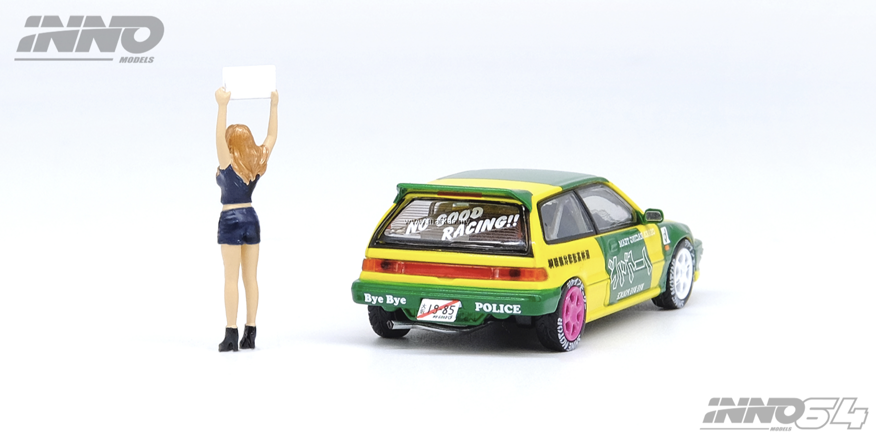 INNO MODELS INNO64 1/64 HONDA CIVIC EF9 NO GOOD RACING OSAKA AUTO MESSE ...