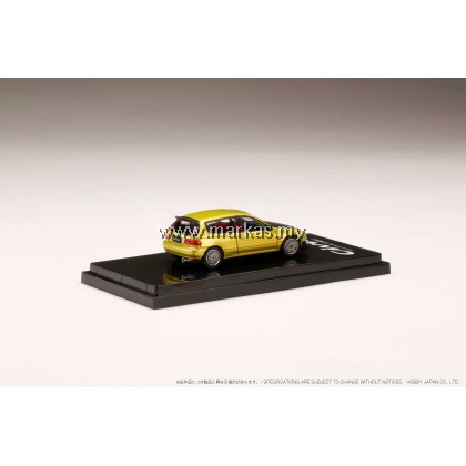 HOBBY JAPAN HJ641017FY 1/64 HONDA CIVIC EG6 JDM STYLE MESH WHEEL YELLOW METALLIC CARBON BONNET