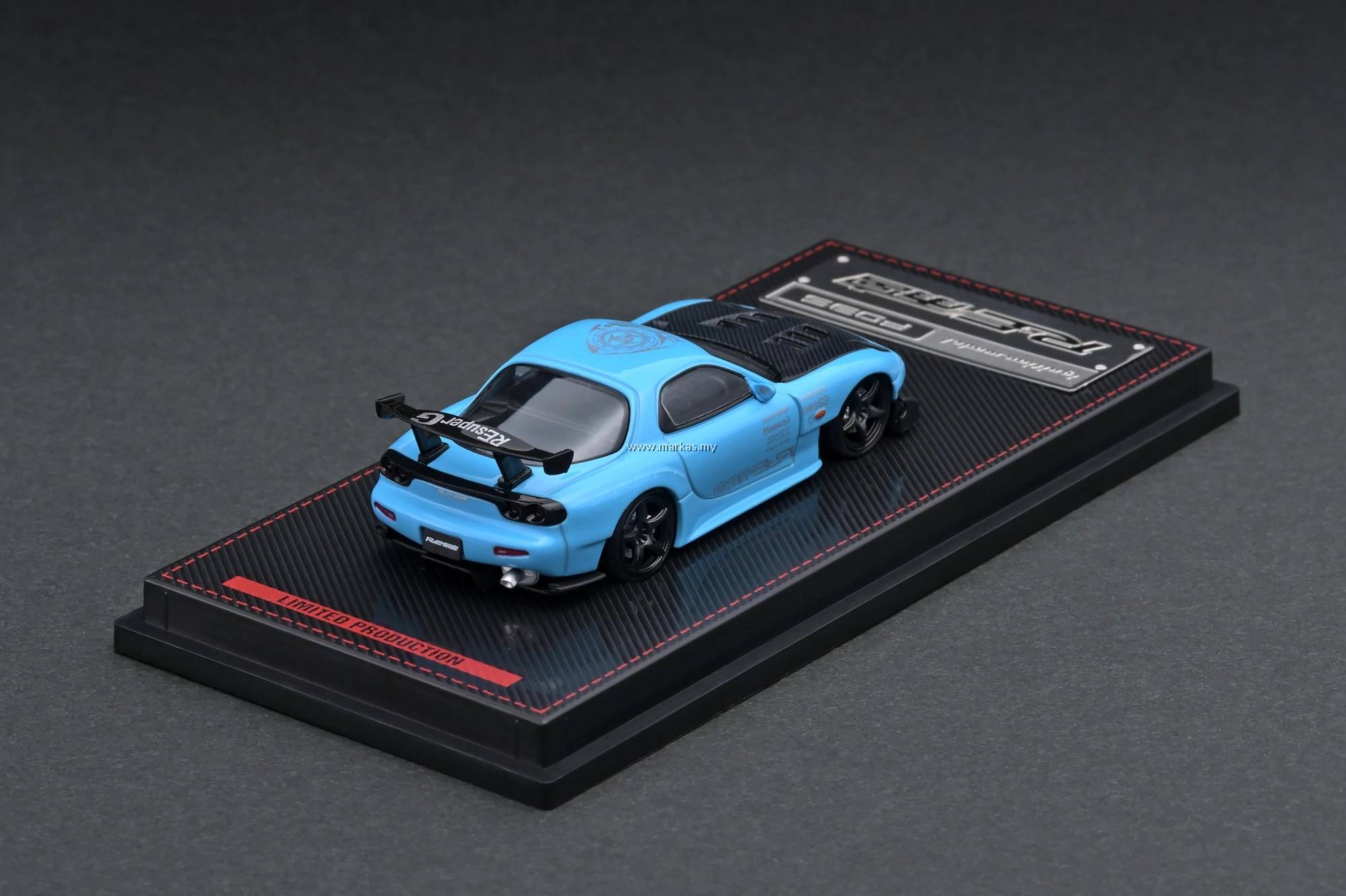 IGNITION MODEL 1/64 IG1949 MAZDA RX-7 (FD3S) RE AMEMIYA LIGHT BLUE