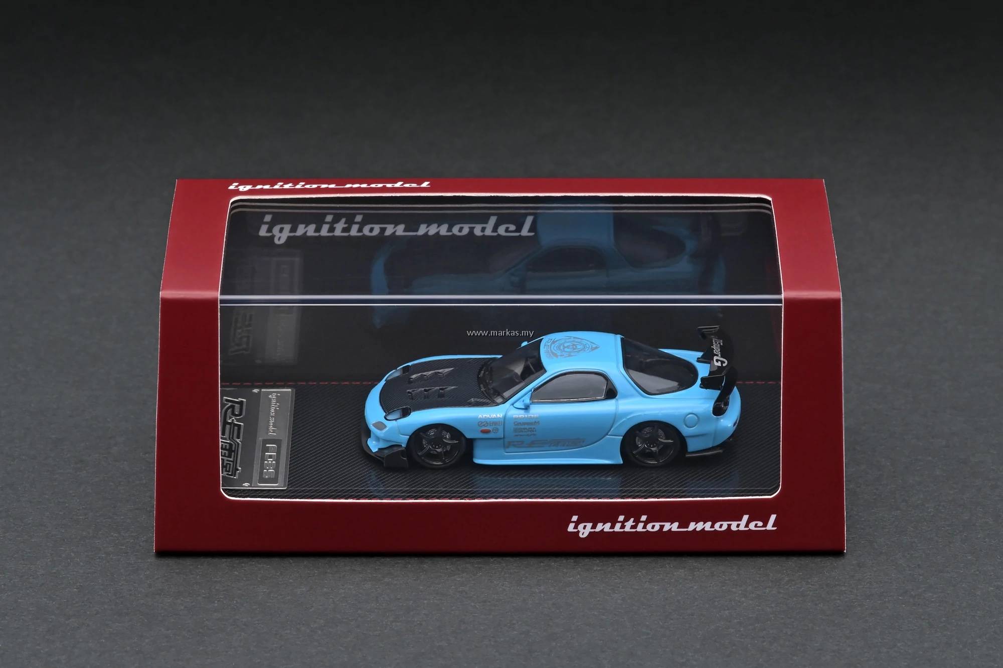 IGNITION MODEL 1/64 IG1949 MAZDA RX-7 (FD3S) RE AMEMIYA LIGHT BLUE