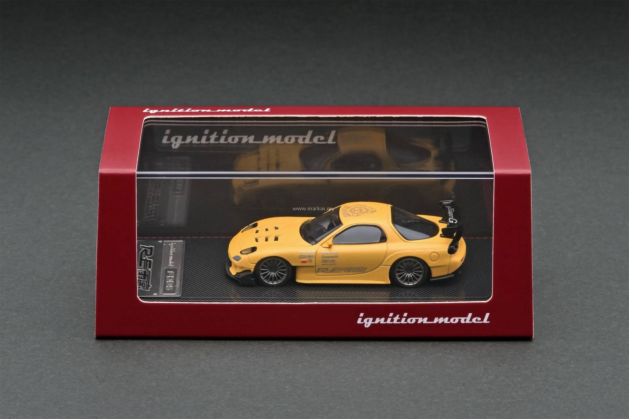 IGNITION MODEL 1/64 IG2062 MAZDA RX-7 (FD3S) RE AMEMIYA MATTE YELLOW