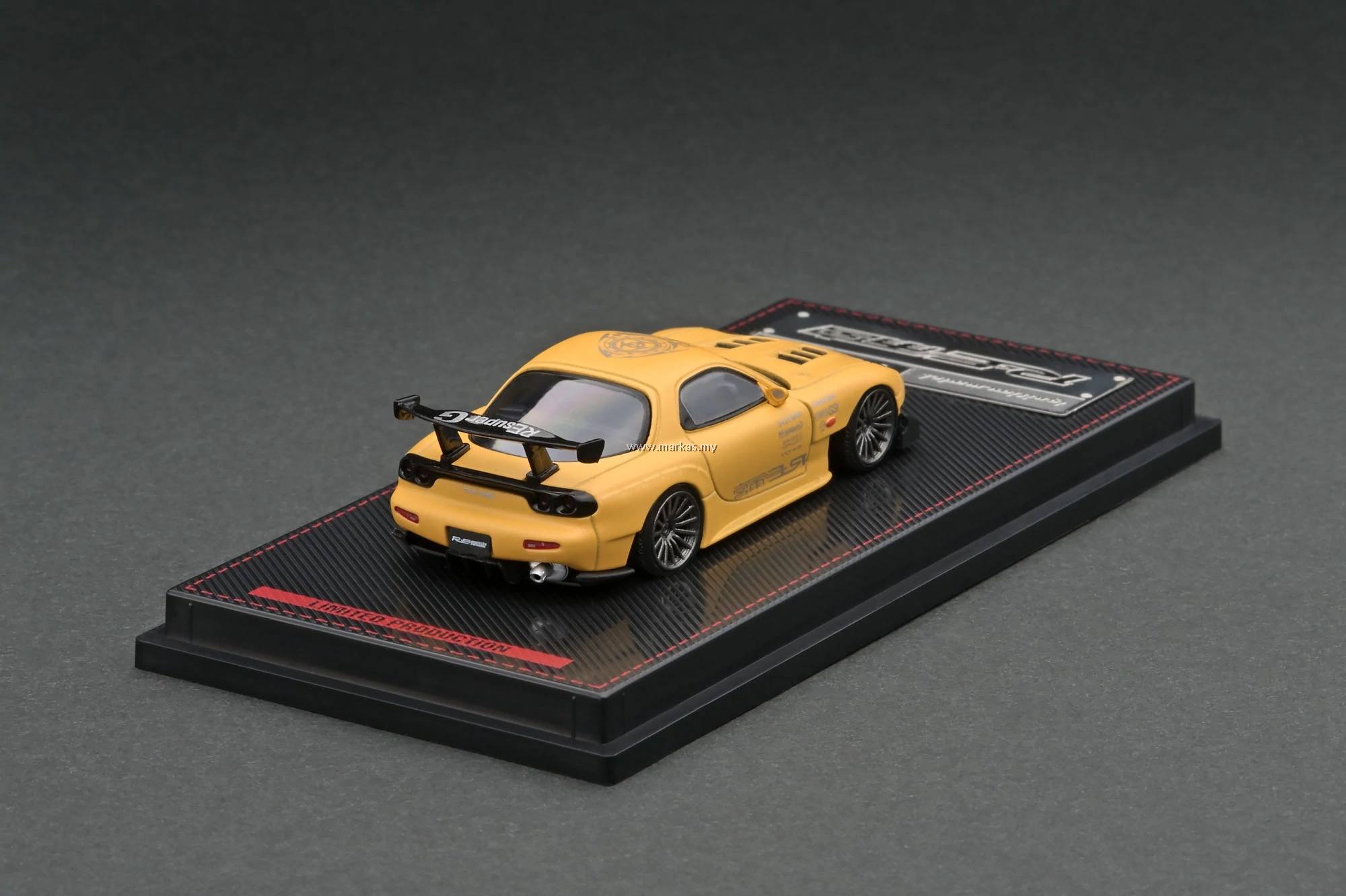 IGNITION MODEL 1/64 IG2062 MAZDA RX-7 (FD3S) RE AMEMIYA MATTE YELLOW
