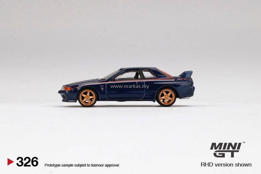 MINI GT 1/64 #326 NISSAN SKYLINE GT-R R32 NISMO S-TUNE DARK BLUE