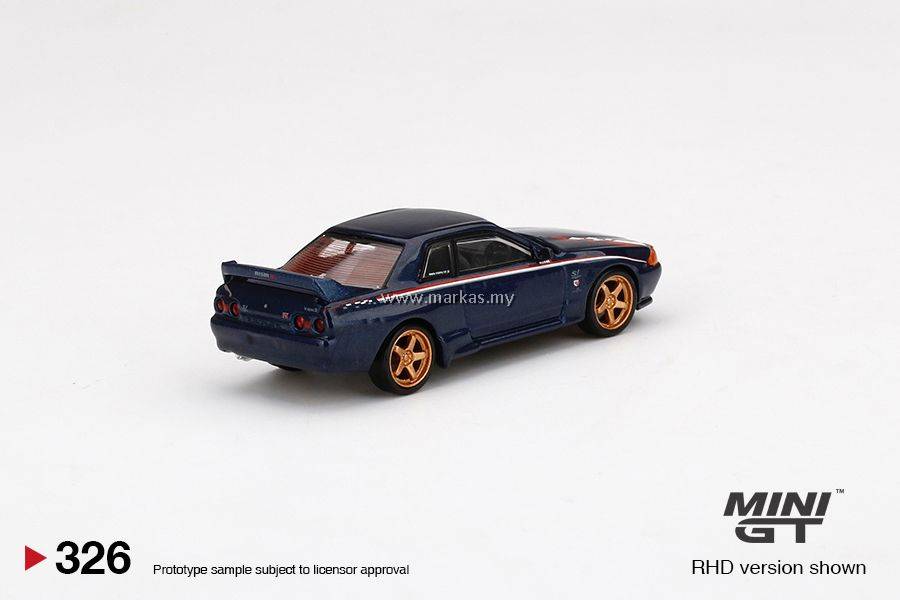 MINI GT 1/64 #326 NISSAN SKYLINE GT-R R32 NISMO S-TUNE DARK BLUE