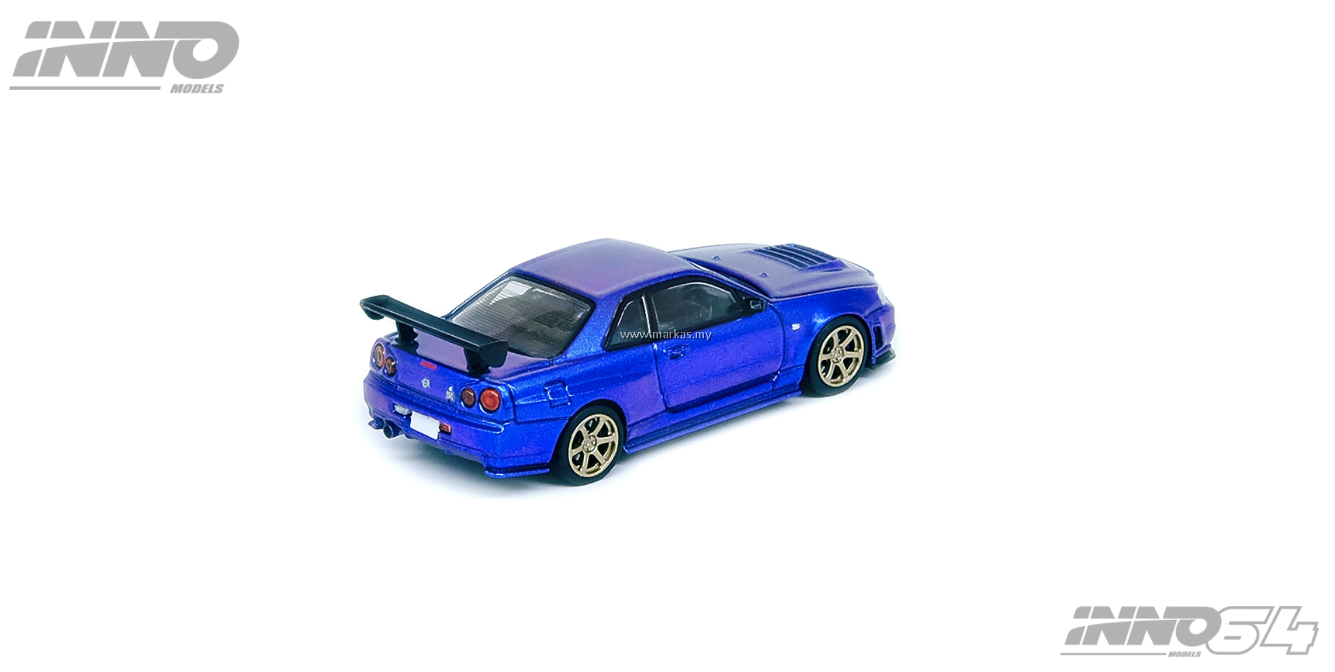 INNO MODELS INNO64 1/64 NISSAN SKYLINE GT-R R34 V-SPEC MIDNIGHT PURPLE II