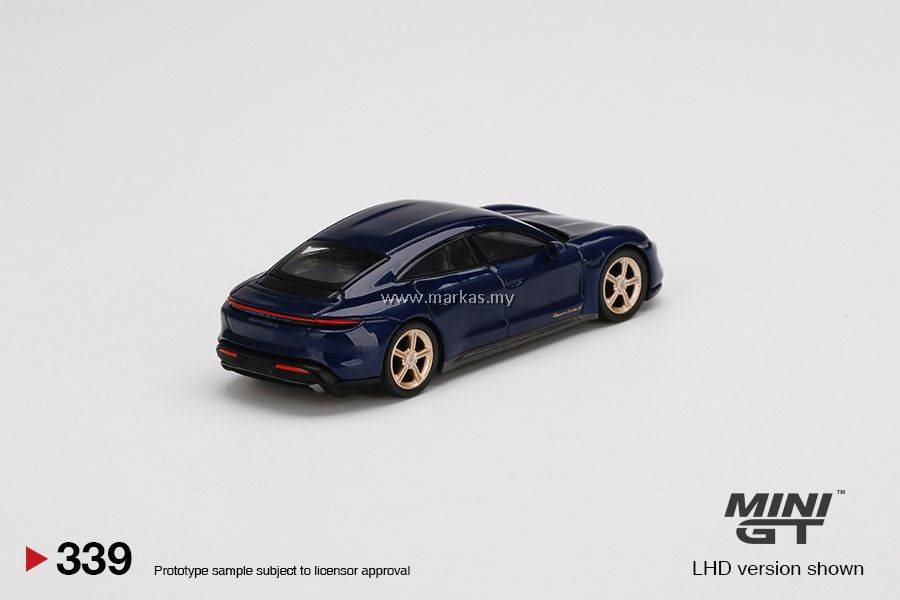 MINI GT 1/64 #339 PORSCHE TAYCAN TURBO S GENTIAN BLUE METALLIC