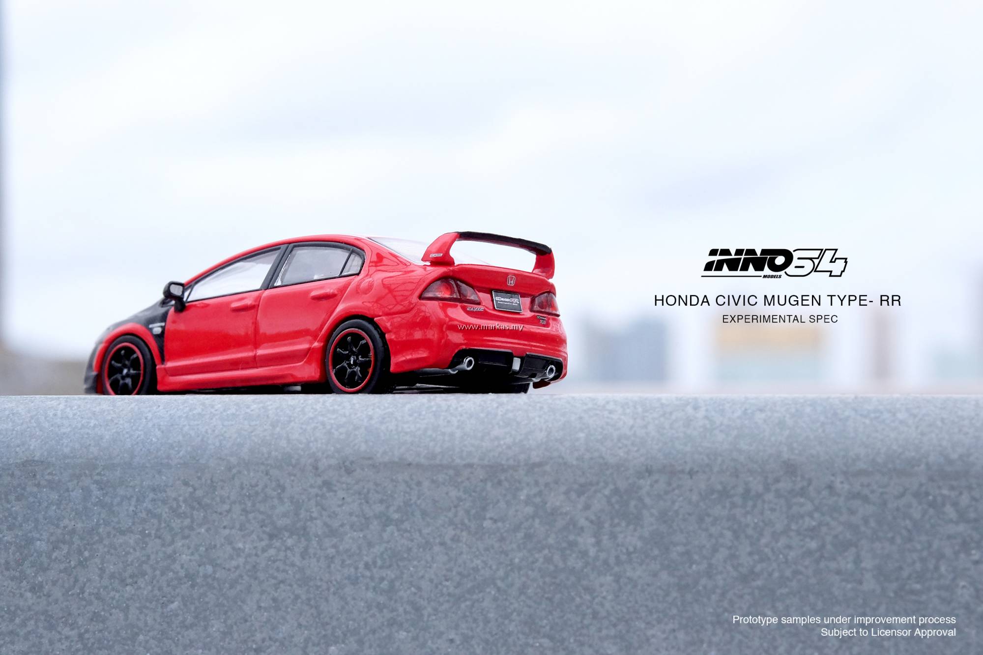(PO) INNO MODELS INNO64 1/64 HONDA CIVIC TYPE-R FD2 MUGEN RR EXPERIMENTAL SPEC 2008