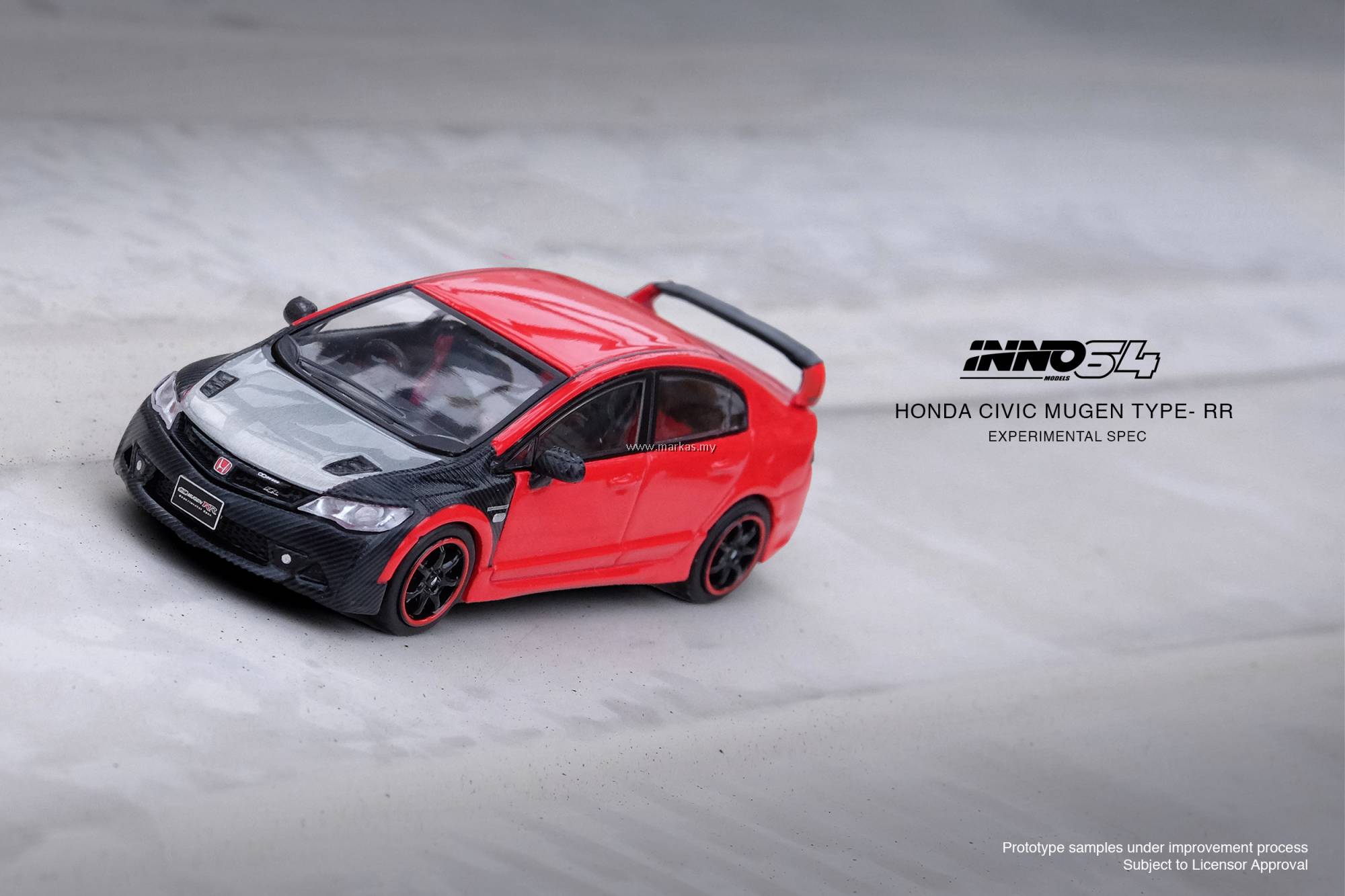 (PO) INNO MODELS INNO64 1/64 HONDA CIVIC TYPE-R FD2 MUGEN RR EXPERIMENTAL SPEC 2008