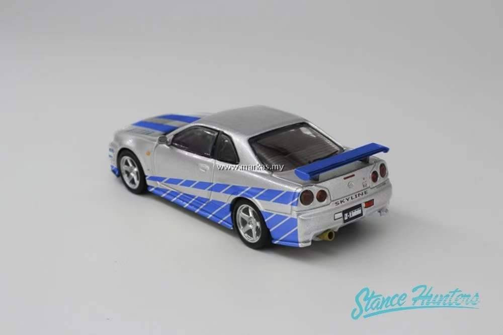 (PO) STANCE HUNTERS X ART WORKS 1/64 NISSAN GT-R R34 FAST & FURIOUS ...