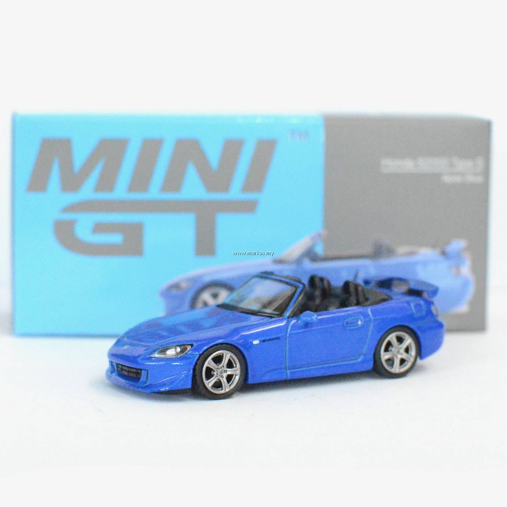 MINI GT 1/64 #376 HONDA S2000 (AP2) TYPE S APEX BLUE