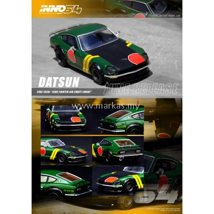 INNO MODELS INNO64 1/64 DATSUN 240Z S30 ZERO FIGHTER AIR CRAFT LIVERY