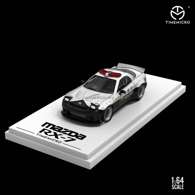 TIME MICRO 1/64 MAZDA RX7 JAPANESE POLICE CAR