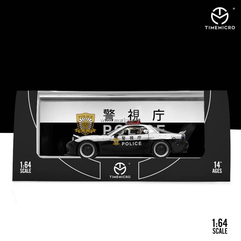 TIME MICRO 1/64 MAZDA RX7 JAPANESE POLICE CAR