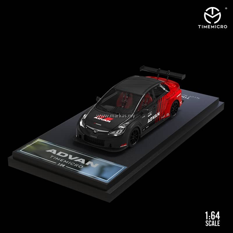 (PO) TIME MICRO 1/64 HONDA CIVIC FD ADVAN LIVERY
