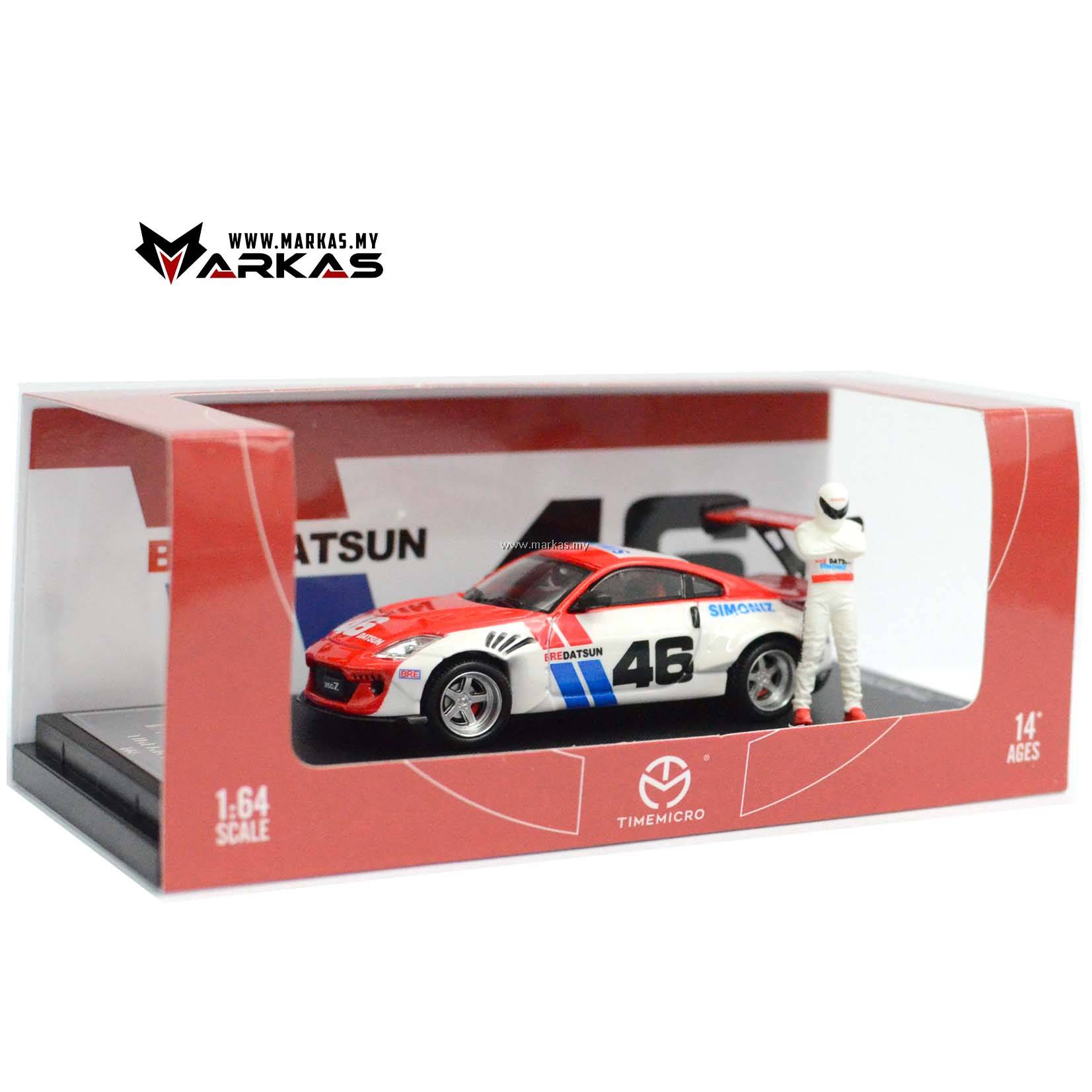 TIME MICRO 1/64 DATSUN 350Z BRE 46 WITH FIGURE