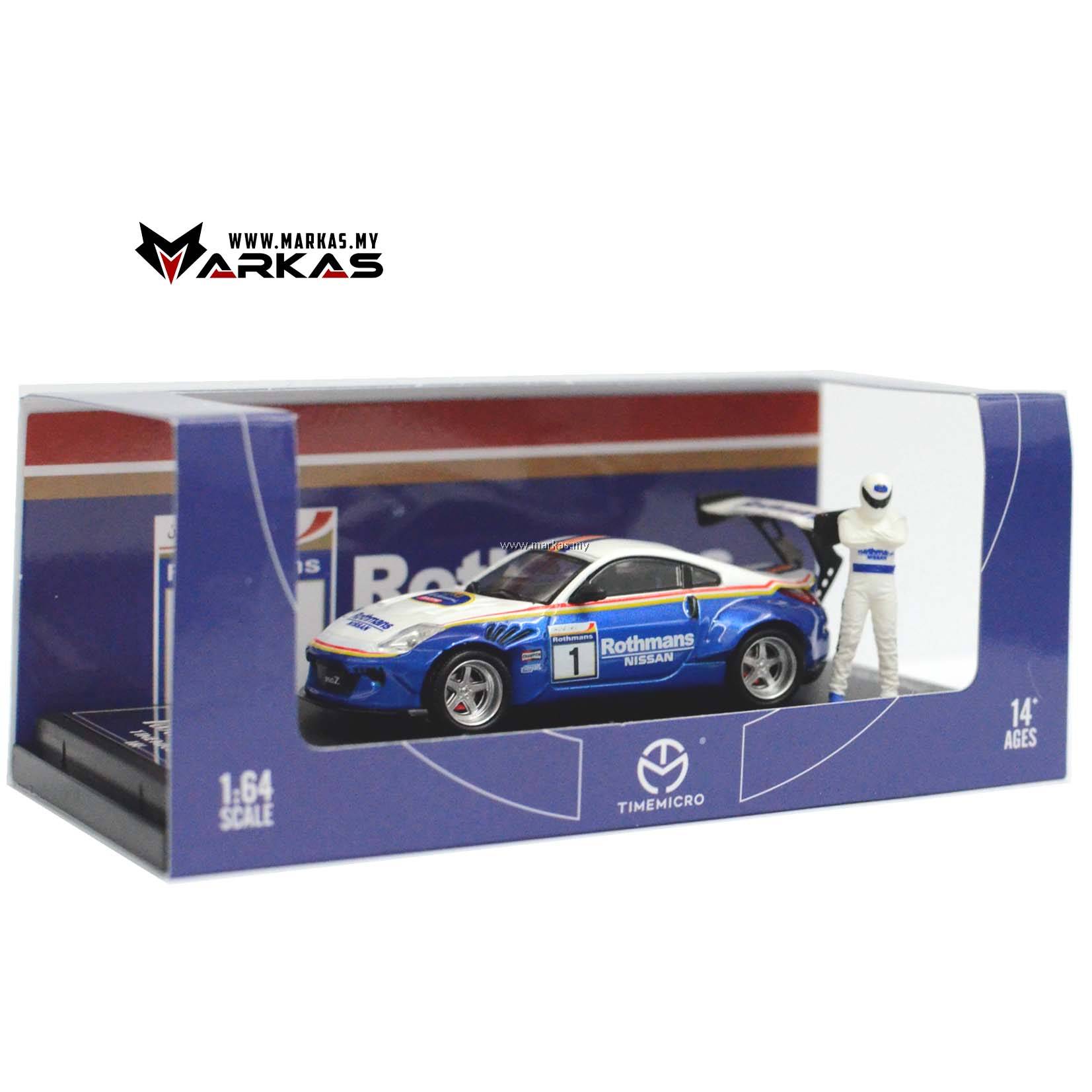 TIME MICRO 1/64 DATSUN 350Z ROTHMAN WITH FIGURE