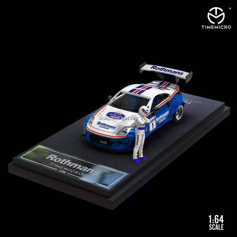 TIME MICRO 1/64 DATSUN 350Z ROTHMAN WITH FIGURE