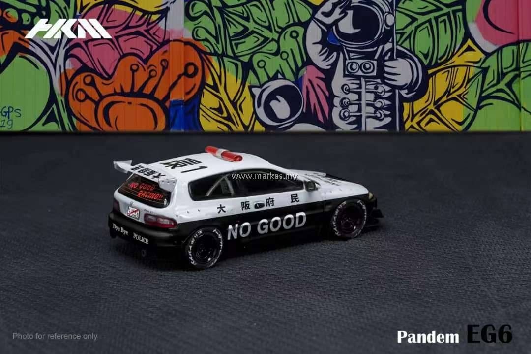 (PO) HKM PREMIUM 1/64 PANDEM HONDA CIVIC EG6 NO GOOD RACING