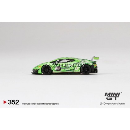 MINI GT 1/64 #352 LAMBORGHINI HURACAN GT3 EVO PRESENTATION