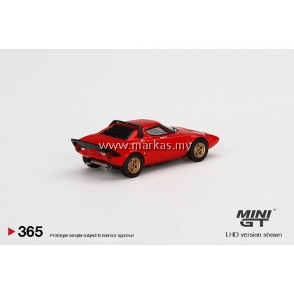 MINI GT 1/64 #365 LANDIS STRATOS HF STRADALE ROSSO ARANCIO
