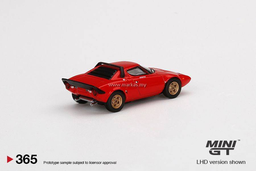 MINI GT 1/64 #365 LANDIS STRATOS HF STRADALE ROSSO ARANCIO