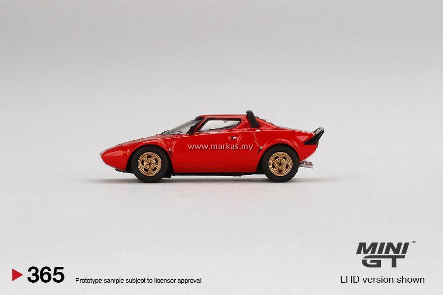 MINI GT 1/64 #365 LANDIS STRATOS HF STRADALE ROSSO ARANCIO