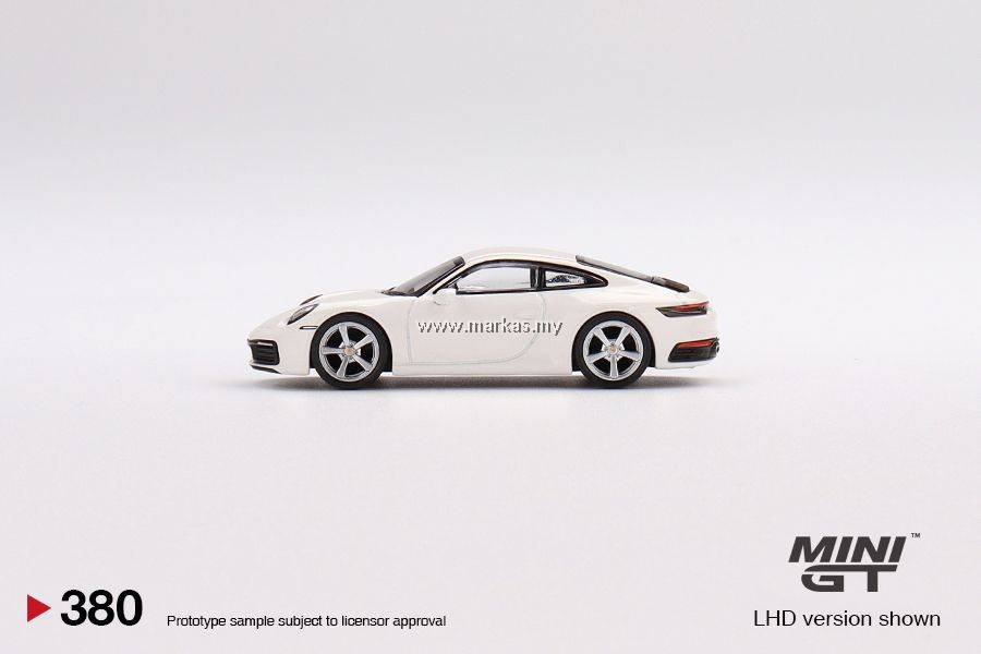 MINI GT 1/64 #380 PORSCHE 911 992 CARRERA S WHITE