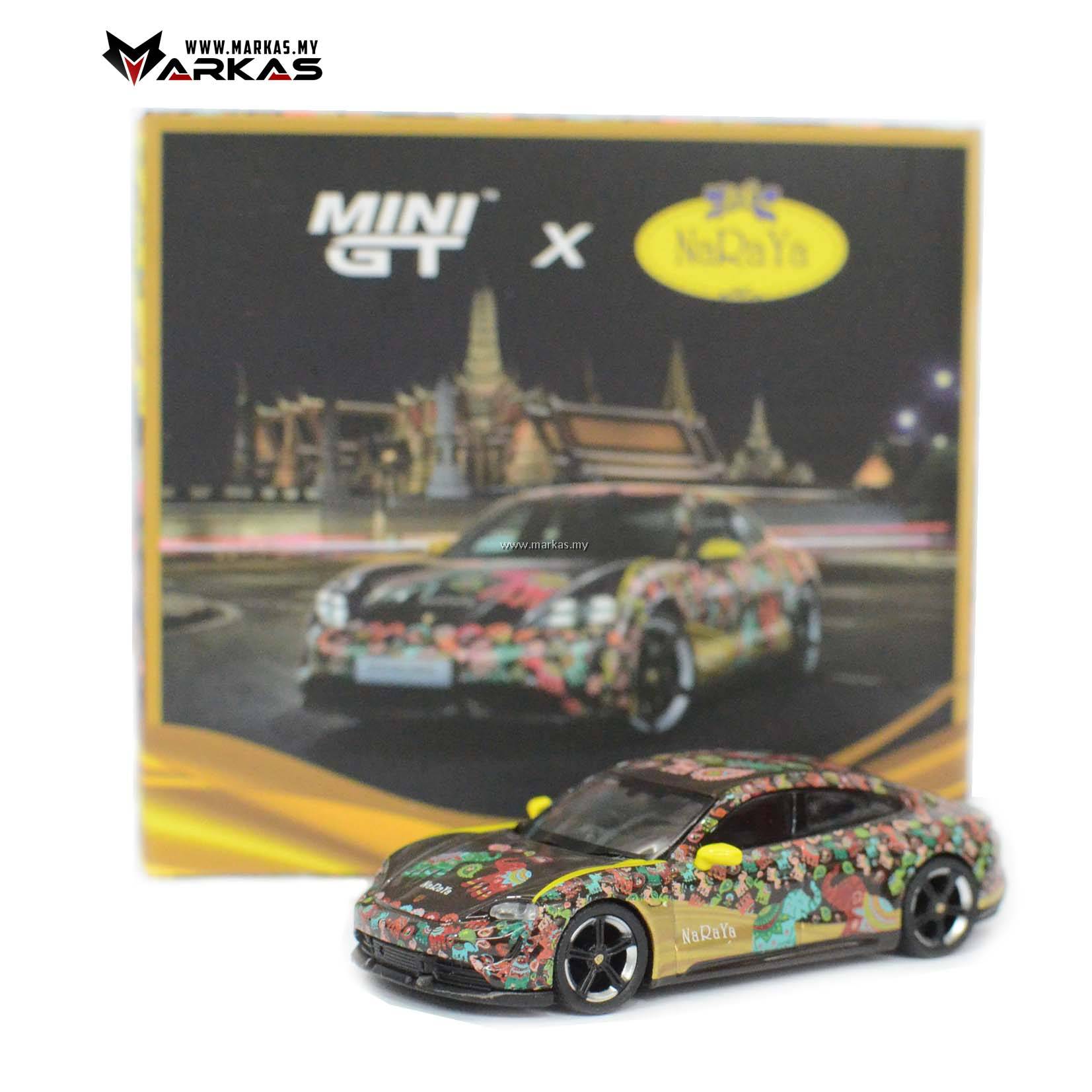MINI GT X NARAYA 1/64 #399 PORSCHE TAYCAN TURBO S NARAYA BANGKOK ...