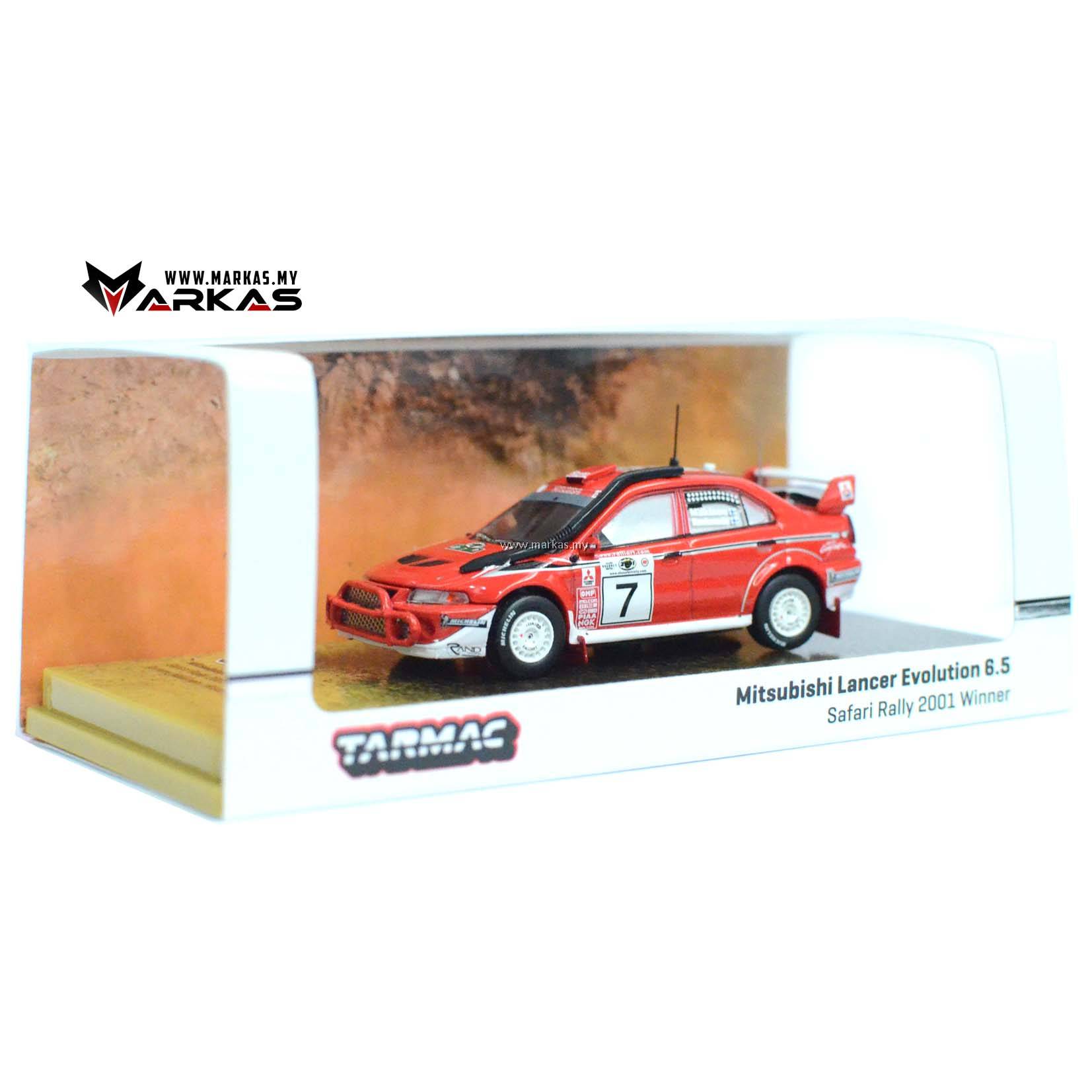 TARMAC WORKS HOBBY64 1/64 MITSUBISHI LANCER EVOLUTION 6.5 SAFARI RALLY ...