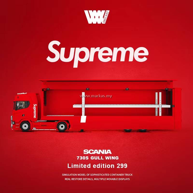WWD 1/64 SCANIA TRACTOR CONTAINER TRANSPORT TIDE SUPREME WWD 1/64 ...