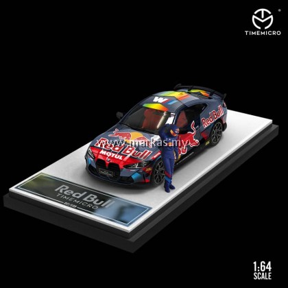 TIME MICRO 1/64 BMW THE M4 RED BULL WITH FIGURE LIMITED EDITION