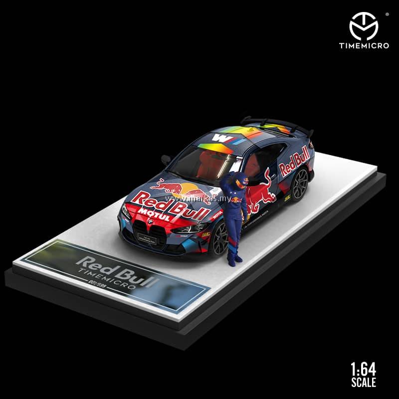 TIME MICRO 1/64 BMW THE M4 RED BULL WITH FIGURE LIMITED EDITION