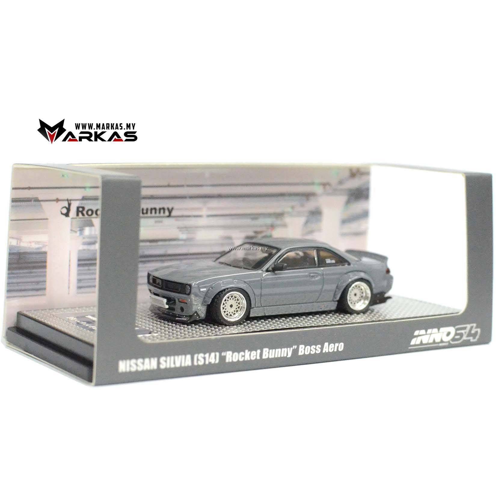 INNO MODELS INNO64 1/64 NISSAN SILVIA S14 ROCKET BUNNY BOSS AERO GREY
