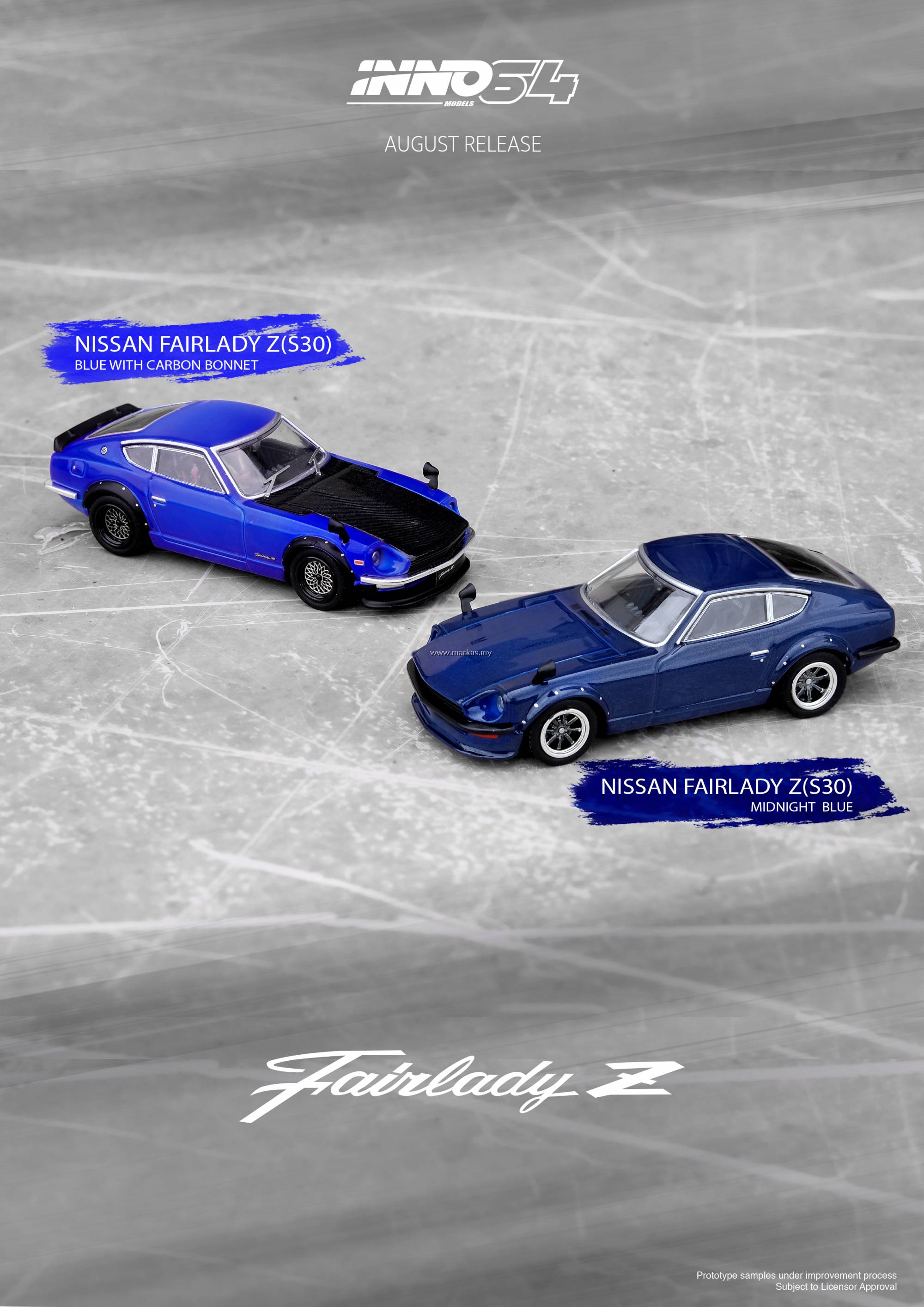INNO MODELS INNO64 1/64 NISSAN FAIRLADY Z S30 MIDNIGHT BLUE