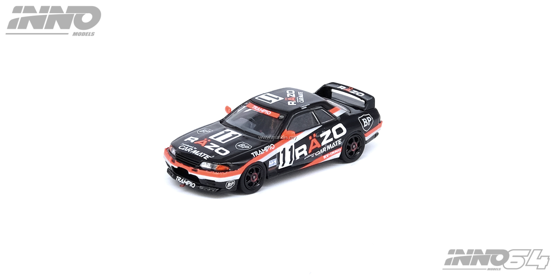 INNO MODELS INNO64 1/64 NISSAN SKYLINE GT-R R32 #11 RAZO TRAMPIO JAPAN ...