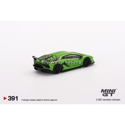 MINI GT 1/64 #391 LAMBORGHINI AVENTADOR SVJ VERDE MANTIS