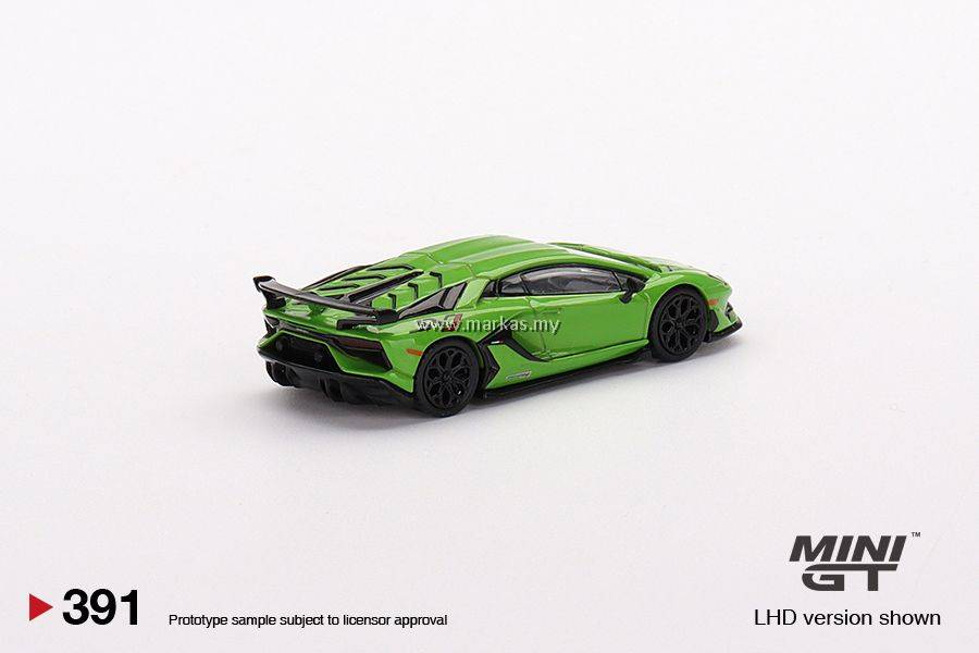 MINI GT 1/64 #391 LAMBORGHINI AVENTADOR SVJ VERDE MANTIS