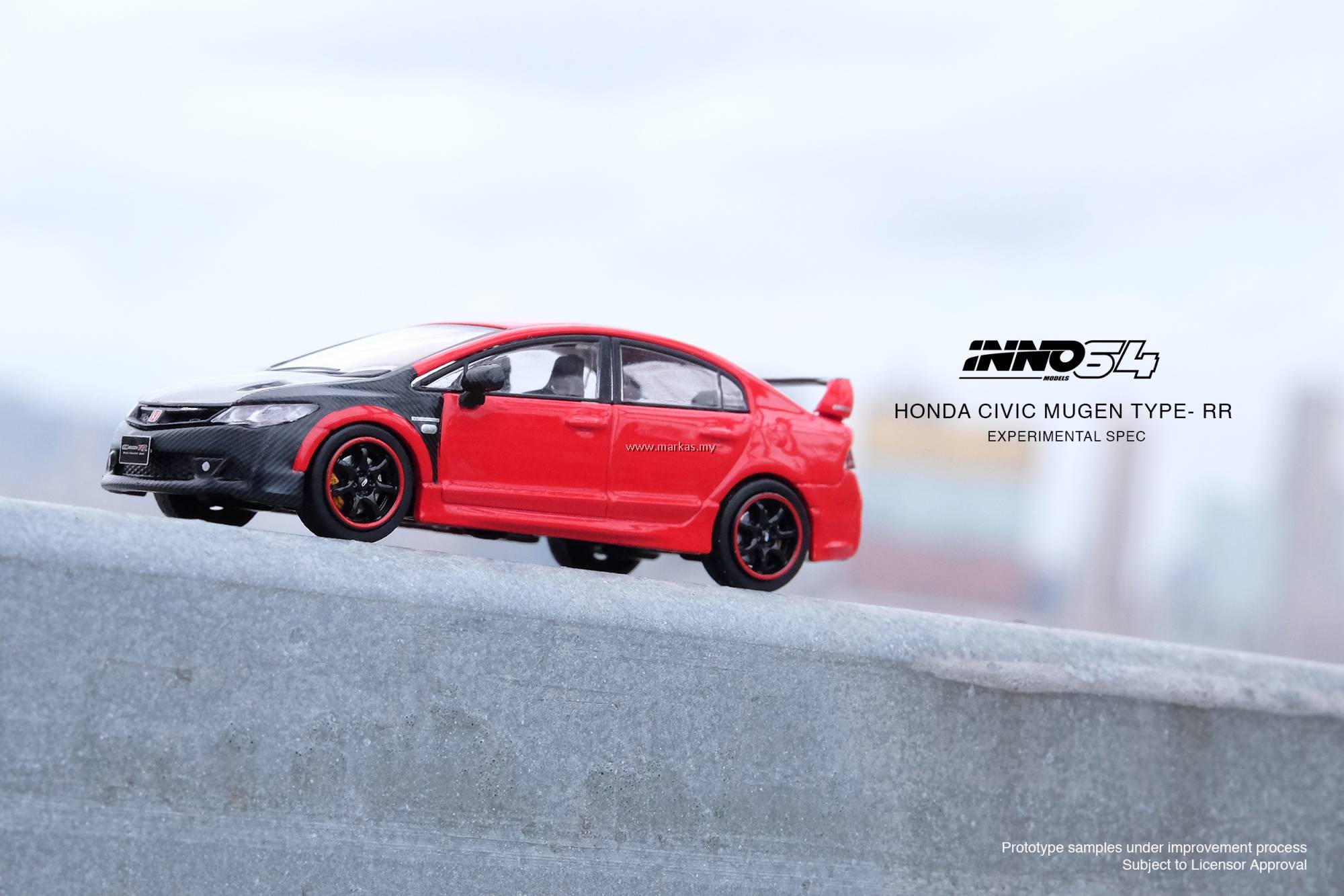 INNO MODELS INNO64 1/64 HONDA CIVIC TYPE-R FD2 MUGEN RR EXPERIMENTAL SPEC 2008