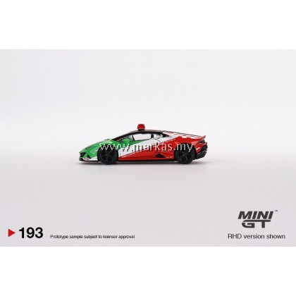MINI GT 1/64 #193 LAMBORGHINI HURACAN EVO BOLOGNA AIRPORT 2020 FOLLOW ...
