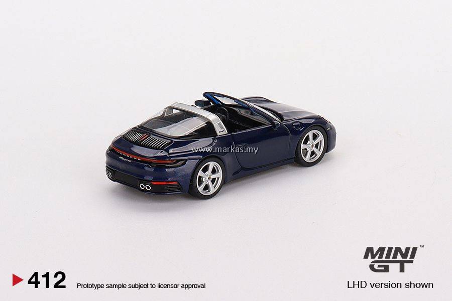 MINI GT 1/64 #412 PORSCHE 911 TARGA 4S GENTIAN BLUE METALLIC