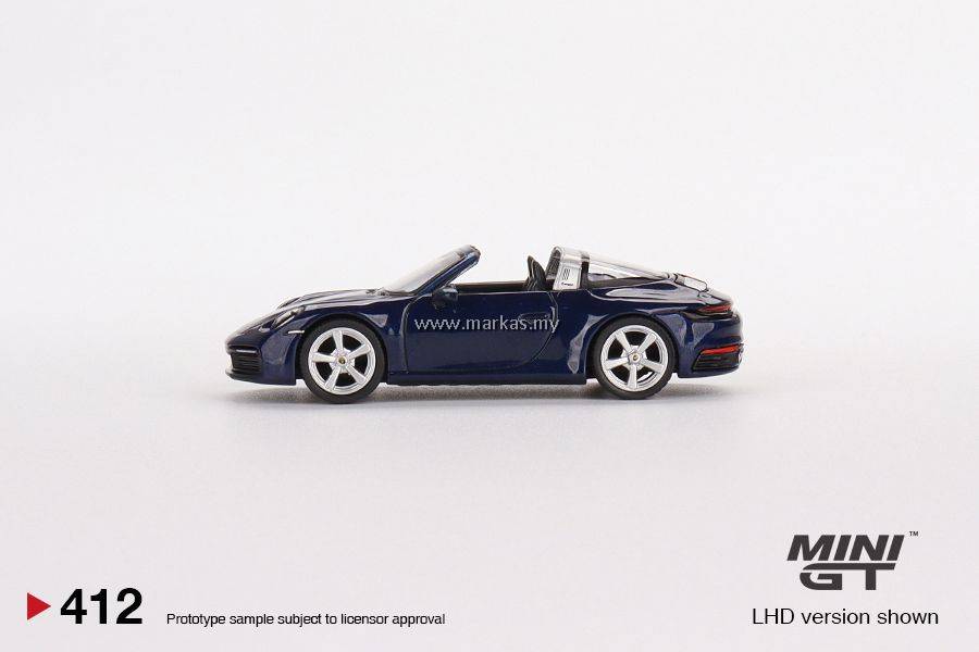 MINI GT 1/64 #412 PORSCHE 911 TARGA 4S GENTIAN BLUE METALLIC