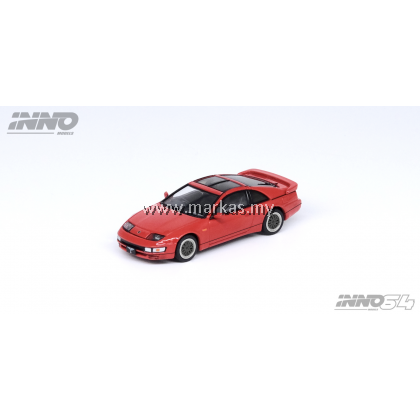 INNO MODELS INNO64 1/64 NISSAN FAIRLADY Z Z32 AZTEC RED WITH EXTRA WHEELS