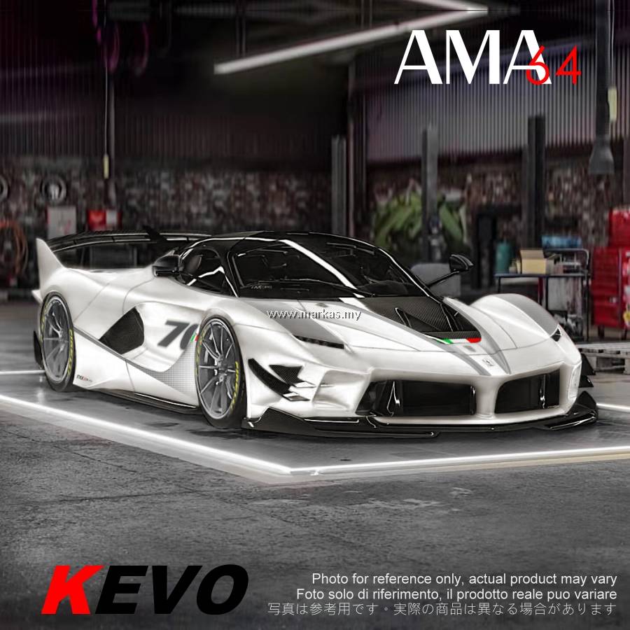 AMA64 1/64 FERRARI FXX-K EVO WHITE