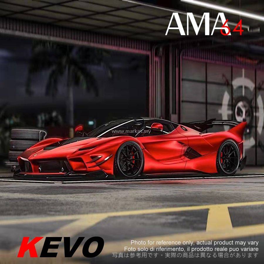 AMA64 1/64 FERRARI FXX-K EVO SAINT CHROME RED