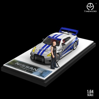 TIME MICRO 1/64 FAST & FURIOUS NISSAN GT-R R35 WITH FIGURE
