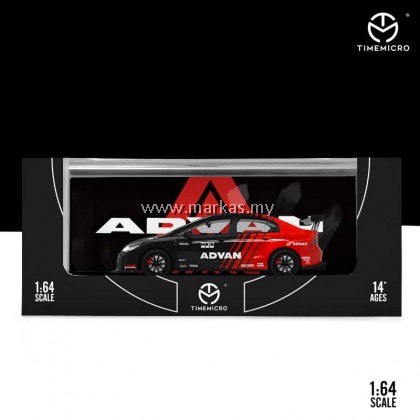 TIME MICRO 1/64 HONDA CIVIC FD ADVAN LIVERY
