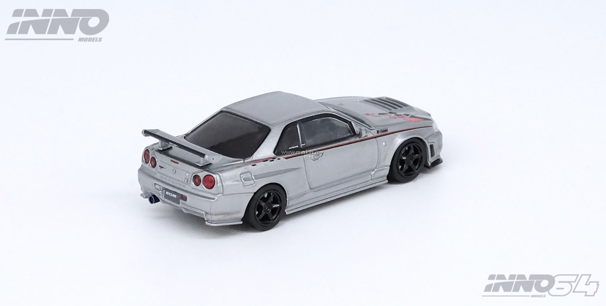 INNO MODELS INNO64 1/64 NISSAN SKYLINE GT-R R34 R-TUNE SILVER
