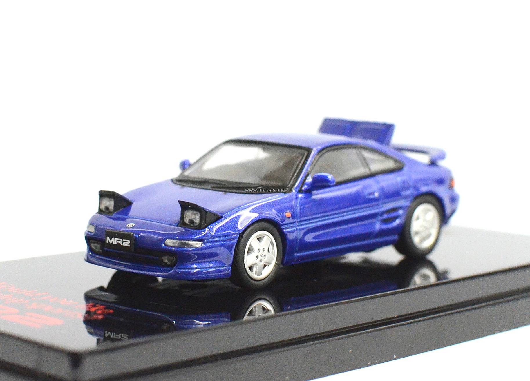 HOBBY JAPAN HJ641045HBL 1/64 TOYOTA MR2 (SW20) GT-S 1996 / OPEN HEADLIGHTS PURBLISH BLUE MICA ...